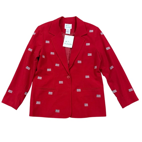 The Quacker Factory | Jackets & Coats | Vtg 9s Quacker Factory Red ...